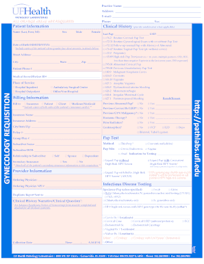 Fillable Online pathlabs ufl GYNECOLOGY REQUISITION - UF Health ...