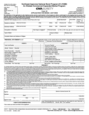 Fillable Online Form 10 Application w/OH Fraud - CNA Surety Fax Email ...