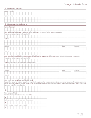 Fillable Online Change of details form - Allan Gray Fax Email Print ...