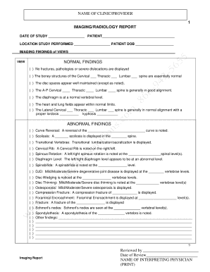 Fillable Online goldstarmedical 1 IMAGINGRADIOLOGY REPORT - Gold Star ...