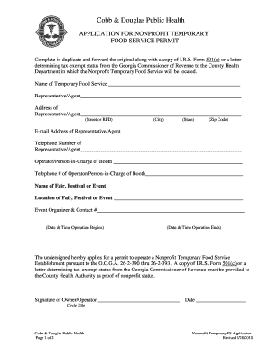 Fillable Online cobbnaacp Non-Profit Application Permit - Cobb NAACP ...