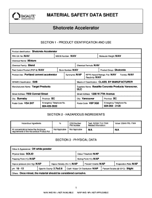 Fillable Online Shotcrete Accelerator Fax Email Print - pdfFiller