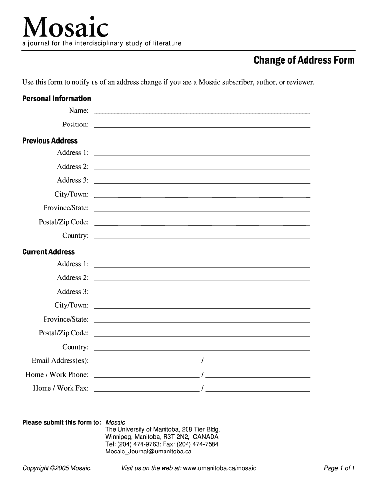 Fillable Online wwwapps cc umanitoba Personal Information Previous ...