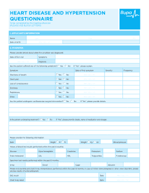Fillable Online HEART DISEASE AND HYPERTENSION Fax Email Print - pdfFiller