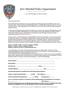 Fillable Online Fort Mitchell Police Department Fort Mitchell Police ...