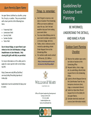 Fillable Online Burn Permits/Open Flame Fax Email Print - pdfFiller