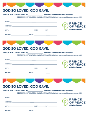 Fillable Online popmn 2016 Annual Pledge - Prince of Peace Lutheran ...
