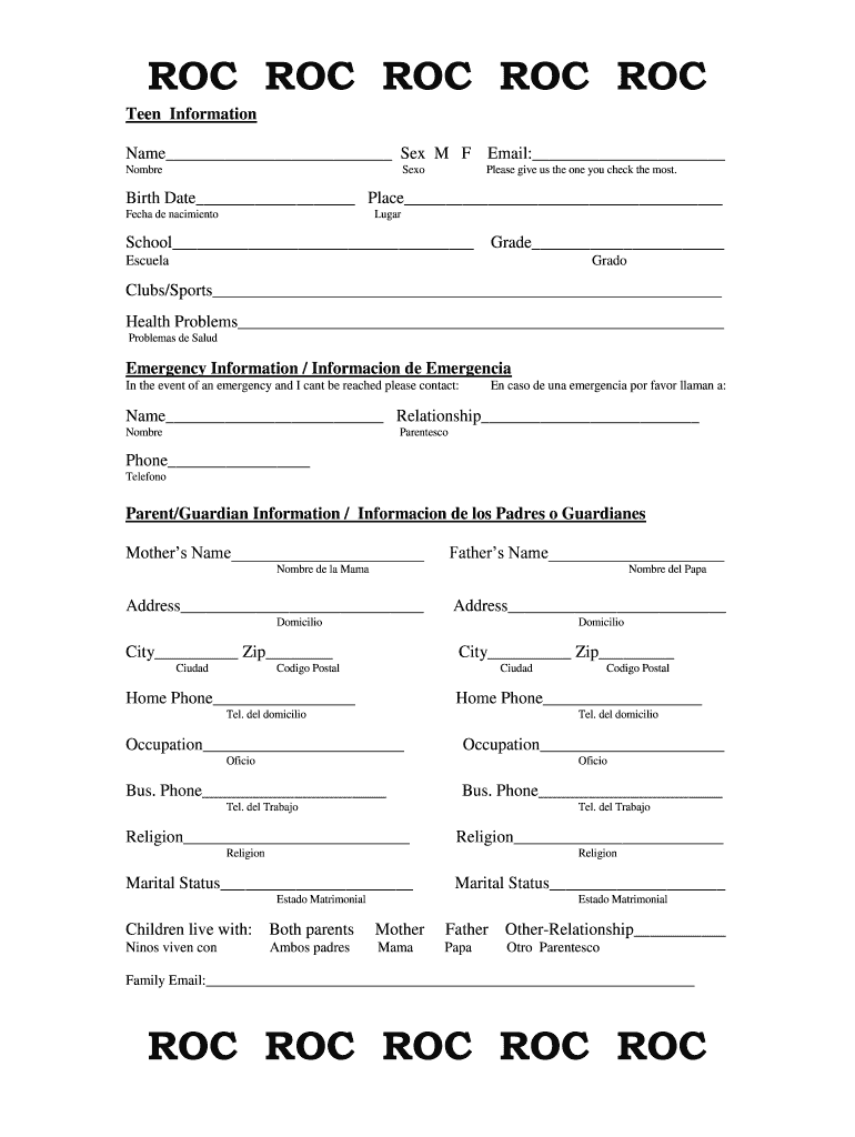 Fillable Online simonjude ROC ROC ROC ROC ROC ROC ROC ROC ROC ROC ...