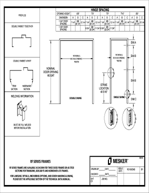 Fillable Online RF SERIES - Sheet1 - Mesker Door Fax Email Print ...