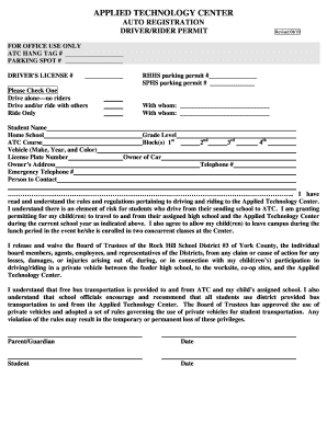 Fillable Online at rock-hill k12 sc Drivers permission formdoc - at ...