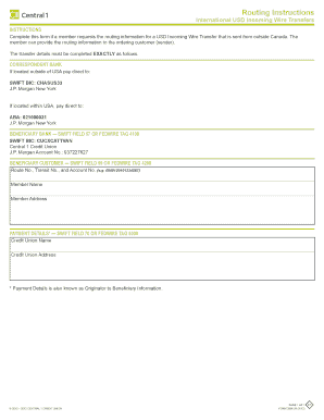 Fillable Online Routing Instructions - brcubbcab Fax Email Print ...
