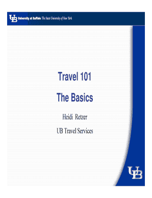 Fillable Online Travel 101 Fax Email Print - pdfFiller