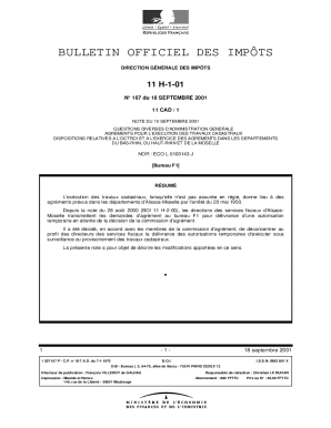 Remplissable En Ligne www11 minefi gouv 11 H-1-01 Fax Email Imprimer ...