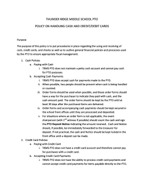 Fillable Online THUNDER RIDGE MIDDLE SCHOOL PTO Fax Email Print - pdfFiller