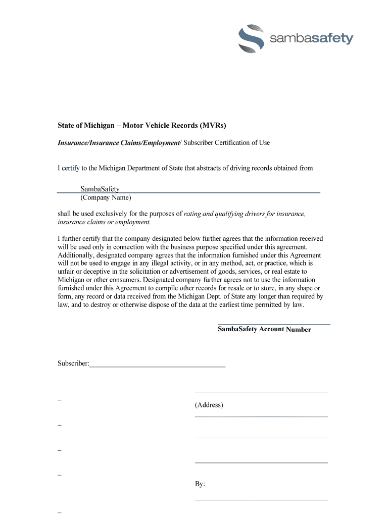 Fillable Online State of Michigan.doc Fax Email Print - pdfFiller