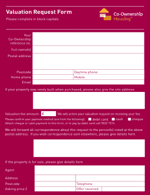 Fillable Online Image for Valuation Request Form Fax Email Print ...