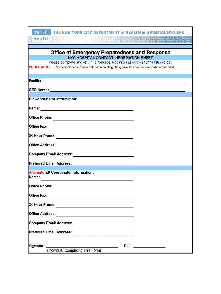 Fillable Online EPC/Alternate EPC Change Form - Program Info Sites Fax ...