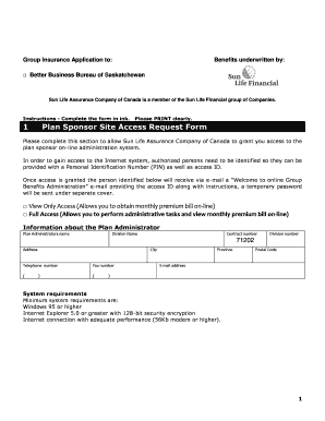Fillable Online Group benefits enrolment form - bmfgbbcab Fax Email Print - pdfFiller