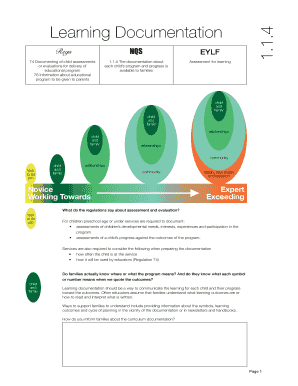 Fillable Online Learning Documentation 11 - Centre Support Fax Email ...