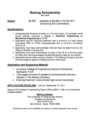 Fillable Online Boeing Scholarship Announcement 6K 1112.docx Fax Email ...
