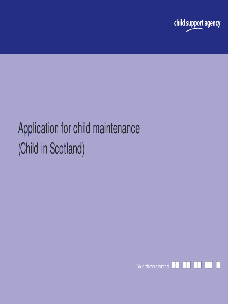 Fillable Online londynek Application for child maintenance Child in ...