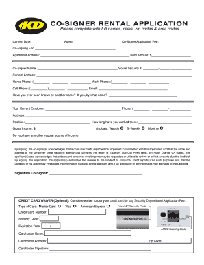 Fillable Online cosigner app page 1.eps Fax Email Print - pdfFiller