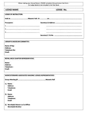 Fillable Online worcspgl org annual return blank form 2doc Fax Email ...