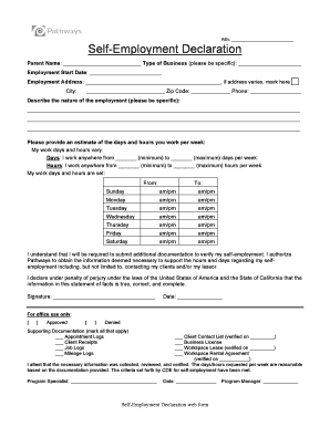 Fillable Online Attn Self-Employment Declaration - bpathwayslabborgb ...