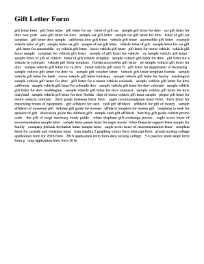 Fillable Online 45 32 87 Gift Letter Form. gift letter form Fax Email ...