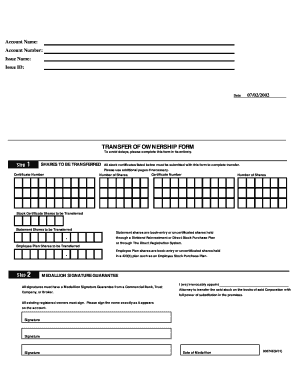 Fillable Online BTRANSFERb OF OWNERSHIP bFORMb - Greg Fax Email Print ...