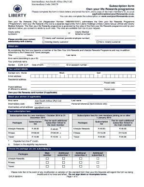 Fillable Online Letter Template (Liberty Corporate Benefits) - Aon Fax ...