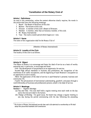 Fillable Online yex rotary5170 Rotary Constitution - Rotary ...