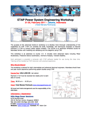 Fillable Online Registration Form - ETAP Fax Email Print - pdfFiller