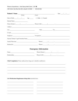 Fillable Online Emergency Information - WordPress.com Fax Email Print ...