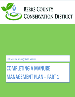Fillable Online DEP Manure Management Manual Fax Email Print - pdfFiller