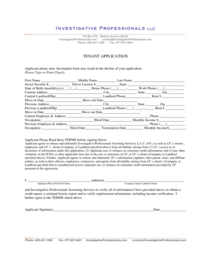 Fillable Online Applicant Release from Tenant Fax Email Print - pdfFiller