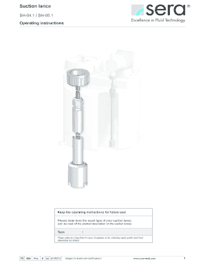 Fillable Online Suction lance Fax Email Print - pdfFiller