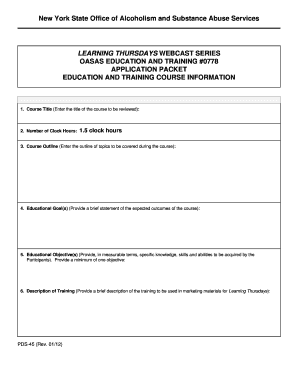 Oasas Learning Thursdays - Fill Online, Printable, Fillable, Blank ...