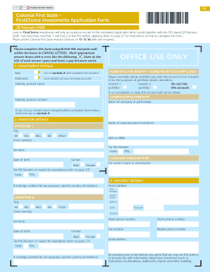 Firstchoice Investments - Fill Online, Printable, Fillable, Blank ...