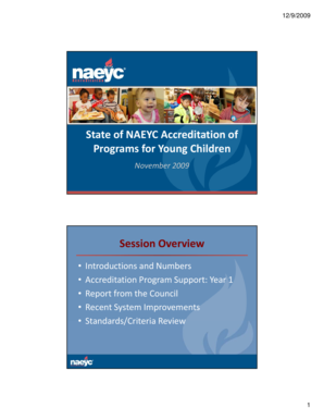 Fillable Online naeyc State of NAEYC Accreditation of Programs for Yo ...