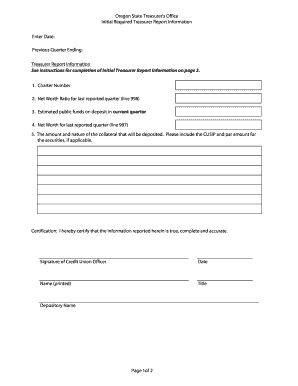 Printable Fillable Treasurer Report Forms - Fill Online, Printable ...