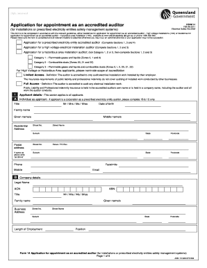 Fillable Online justice qld gov Form 14 Application for appointment as ...