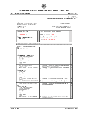 Fillable Online wipo Survey on the presentation of priority application ...