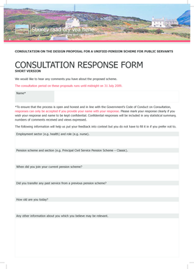 Fillable Online gov Short Pension Consultation Response Form - Isle of ...
