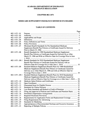 Fillable Online aldoi ALABAMA DEPARTMENT OF INSURANCE INSURANCE ...