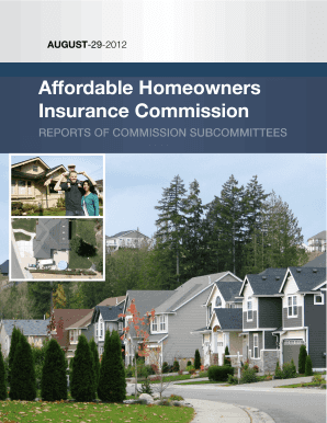 Fillable Online aldoi Affordable Homeowners Insurance Commission ...
