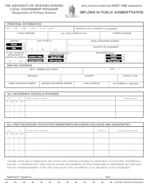Fillable Online localgovernment uwo DPA form - Local Government Program ...