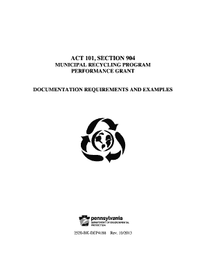 Fillable Online elibrary dep state pa ACT 101, SECTION 904. 2010 DC-133 ...