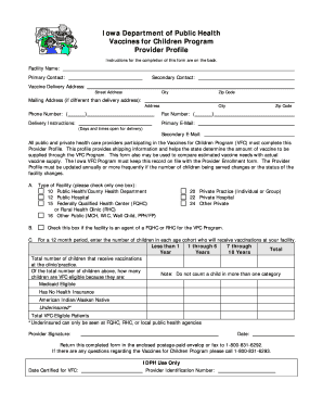 Fillable Online idph state ia Instructions for the completion of this ...