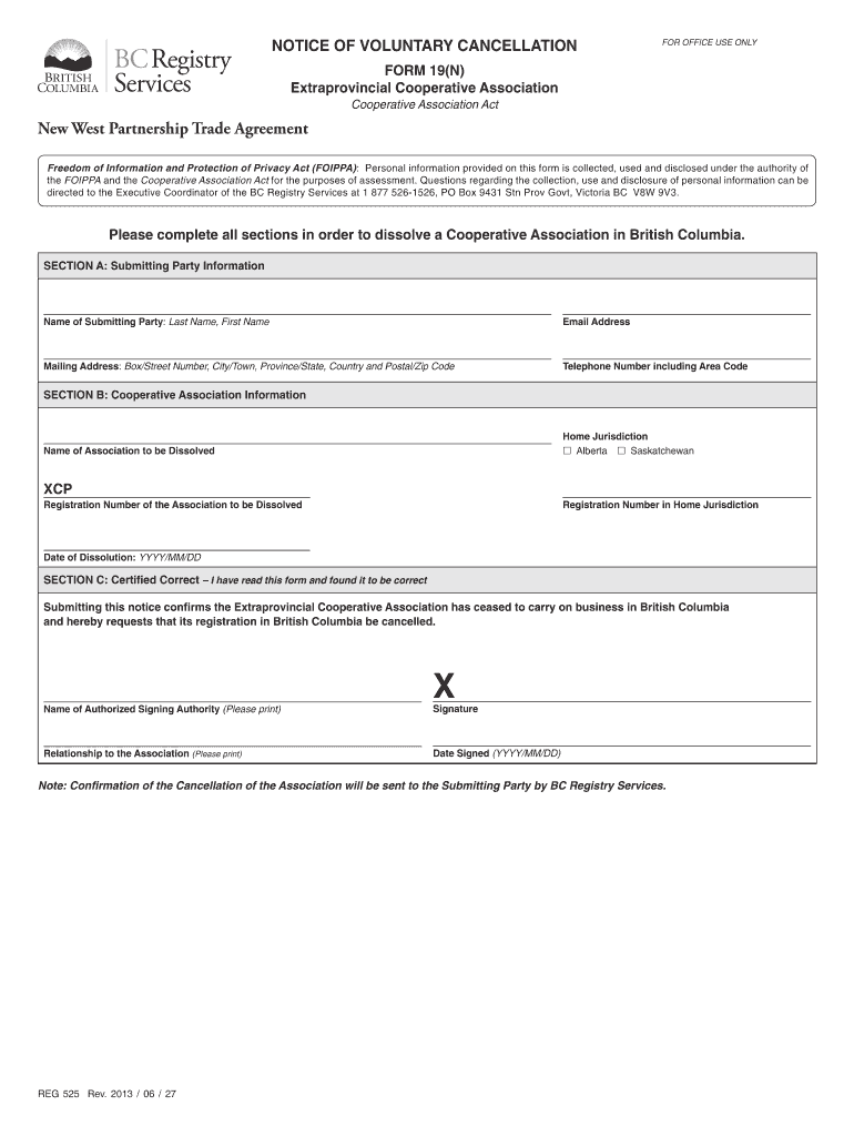 Fillable Online FORM 19(N) Fax Email Print - pdfFiller